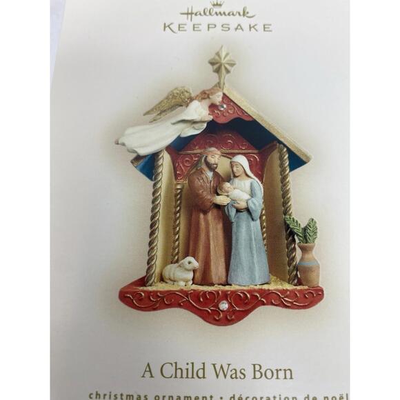 Hallmark | Holiday | New Hallmark Keepsake A Child Was Born Nativity ...